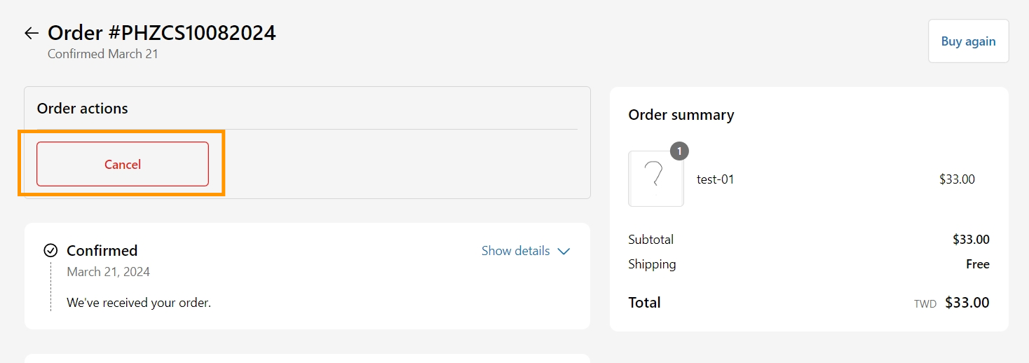 Modifying Your Orders – Phrozen Help Center